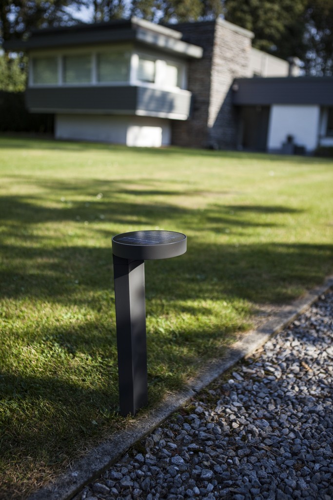 LUTEC Diso udendørs LED pullert med solcelle 2W